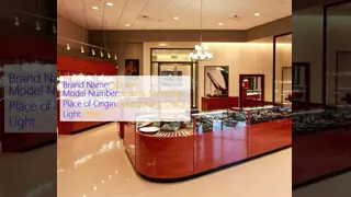 Luxury Red Mahogany Jewelry Display Store Fixtures