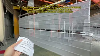 Export 6050mm Length  5Peaks Type White Color (RAL9003) Surface Treatment Powder coated Process Perf