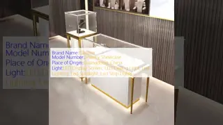 Elegant Wood Jewelry Display Case for Retail Stores