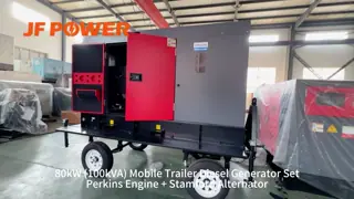80KW Perkins Mobile Diesel Generator Rugged Power Solution