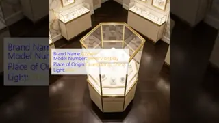Custom Luxury Jewelry Display Case with LED Lighting