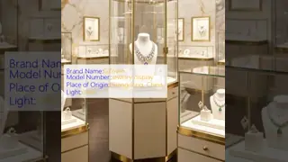 Premium Round Jewelry Showcase for Luxury Retail Displays