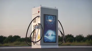DC EV Charger with Advertising Screen Fast Charging Solution