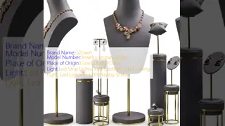 Luxury Velvet Jewelry Display Set for Retail Stores