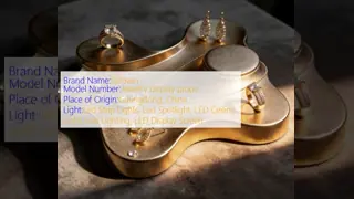 Luxury Gold Jewelry Display Stand for Retail Stores