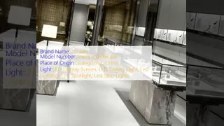 Luxury Marble Jewelry Display Store Fixtures