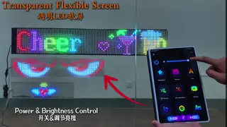 Transparent Flexible Screen for display information/ Advertising
