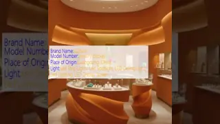 Modern Luxury Jewelry Island Showcase with LED Lighting