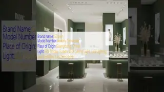 Premium Glass Jewelry Showcase with Anti Theft Security