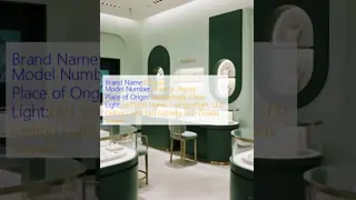 Custom Luxury Jewelry Shop Counter Stainless Steel Showcase