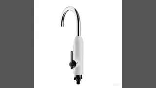 Instant-heating electric hot water tap with 304 stainless steel heating element and temperature