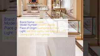 Luxury Curved Jewelry Island Display for Modern Retail Stores