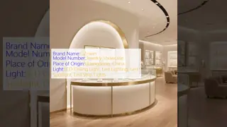 Luxury Curved Jewelry Display Case for Retail Stores