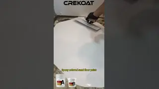 Epoxy colored sand floor paint resists acids, alkalis, salts, and oil stains.