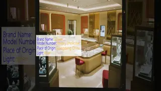 Modern Black Wood Jewelry Display Cabinet with LED Lighting