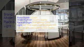 Luxury Curved Jewelry Display Table for Retail Stores