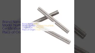 Inconel 625 Double End Stud Bolts High Strength Fasteners