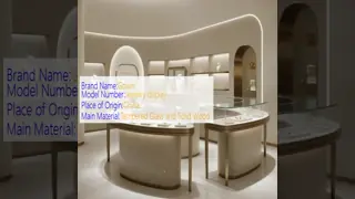 Luxury Jewelry Display Showcase with LED Lighting