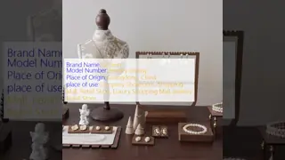 Elegant Wood Jewelry Display Tray for Retail and Home