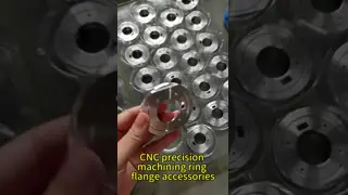 CNC 6061 Aluminum Ring Flange Connector - Sealing Threads and Anti-Rotation Slots for Precision Inst