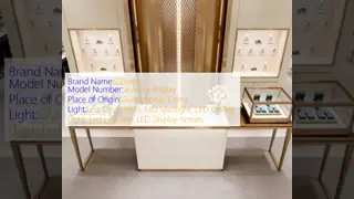Modern Luxury Jewelry Display Desk for Retail Stores