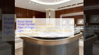 Luxury Curved Jewelry Display Case for Retail Stores