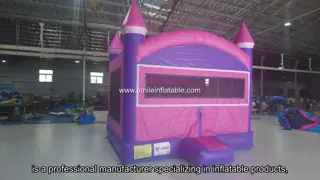 Pink and Purple Inflatable Bouncer for Kids Parties