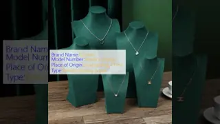 Premium PU Leather Necklace Display Stand for Jewelry