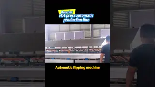 Honeycomb sandwich panel hot pressing automatic production line