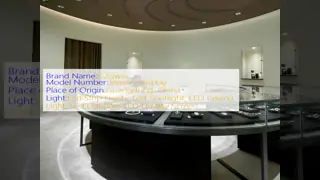 Custom LED Jewelry Display Island for Luxury Retail Shops