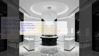 Modern Glass Jewelry Showcase for Luxury Retail Displays