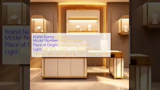 Luxury Jewelry Display Rack with LED for Retail Stores