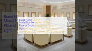 Luxury Curved Jewelry Display Case for Retail Stores