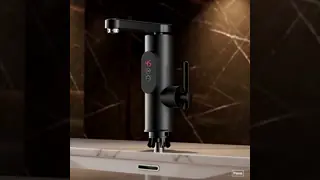 Modern Black Bathroom Tap 360 View European Style Design