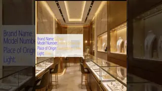 Luxury Wood Jewelry Display Case with LED Lighting