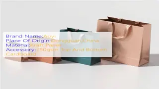 Durable Kraft Paper Gift Bags Custom Eco Friendly Packaging