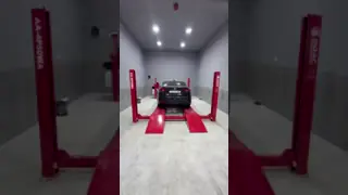AA4C 4 post lift automotive lift auto hoist  AA 4P50WA working in Armenia 5T 4.8M runway