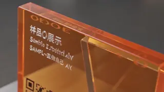 Colorful Acrylic QR Code Sign