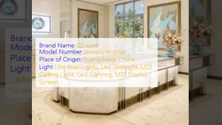 Luxury Jewelry Display Case with LED Lighting