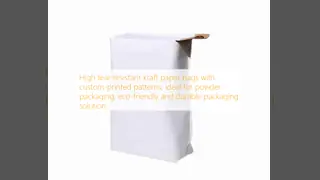 Durable Kraft Paper Valve Bags for Industrial Powder