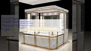 Luxury Black Marble Jewelry Display Case Custom Showcase