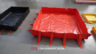 Heavy Duty UV Resistant PVC Collapsible PVC Spill Containment Berm