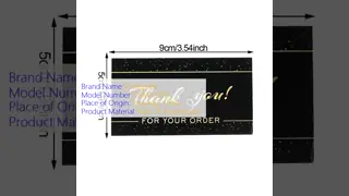 Custom Black Gold Thank You Cards for Premium Branding