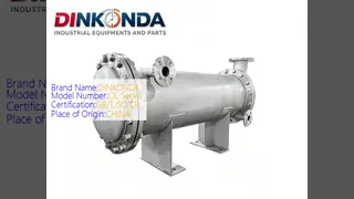 DINKONDA Sanitary Stainless Steel Shell and Tube Heat Exchanger