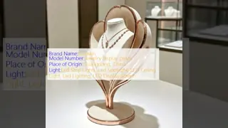 Luxury Rose Gold Necklace Display Stand for Boutiques