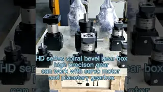 Compact Spiral Bevel Gearbox High Efficiency Transmission
