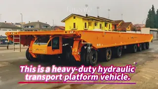 hydraulic module flatbed trailer