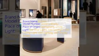 Luxury Curved Jewelry Display Case for High End Showrooms