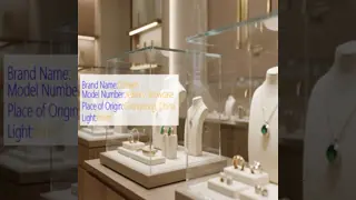 Premium MDF Glass Jewelry Display Case for Retail Stores