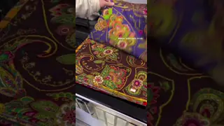 100% wool print scarf fabric 2